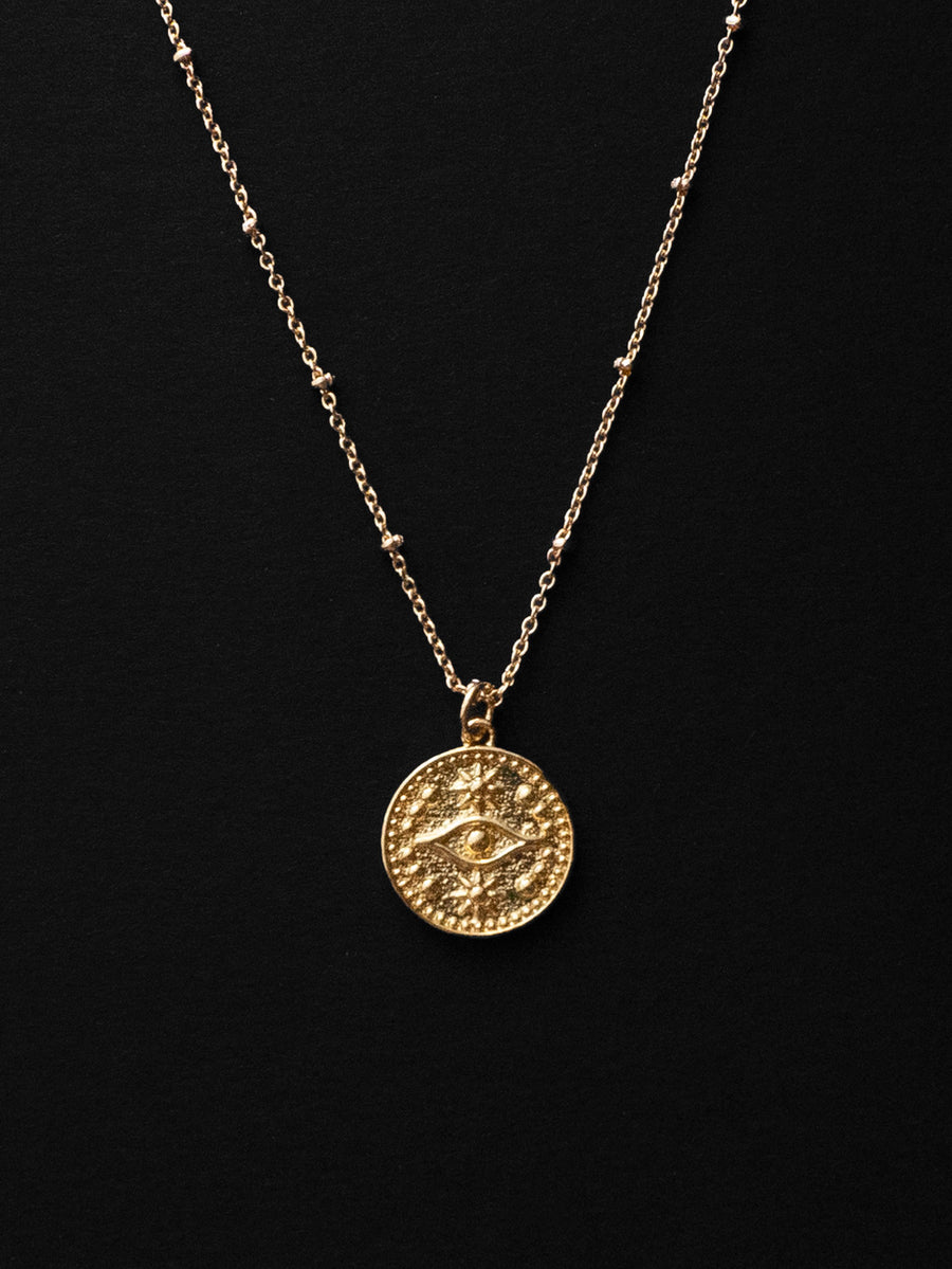 Ancient Protection Charm Necklace - Evil Eye – Gabi The Label