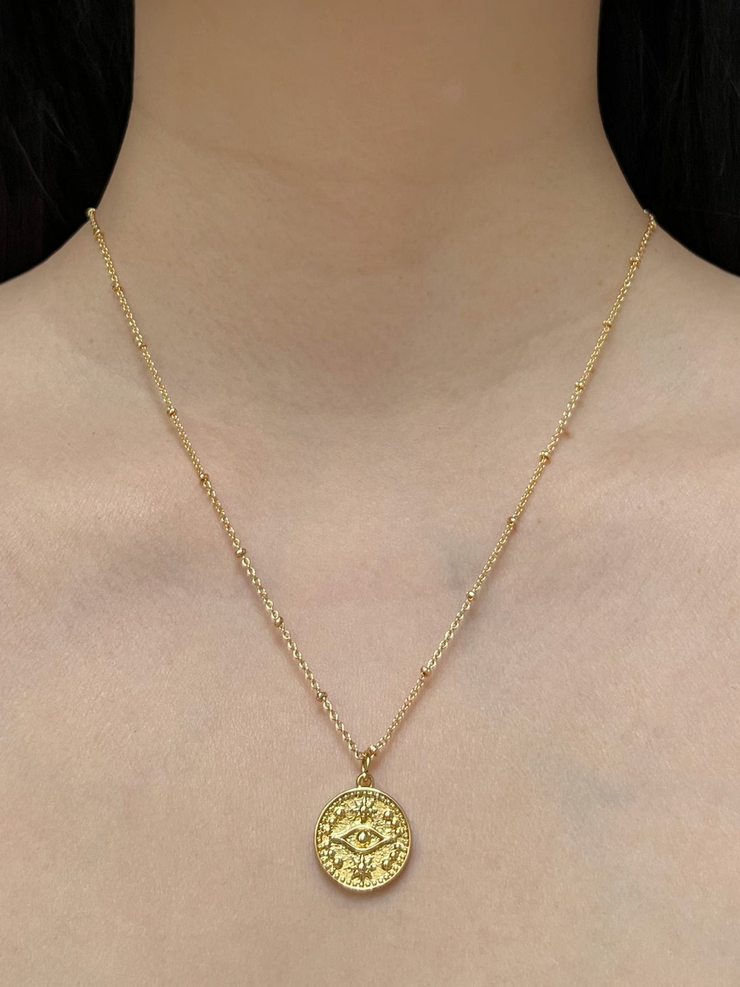 Ancient Protection Charm Necklace - Evil Eye – Gabi The Label
