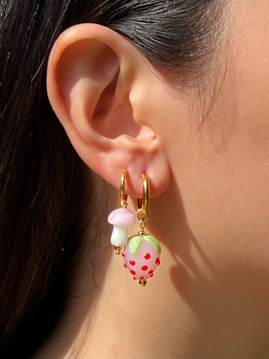 Strawberry Hoops - Pink – Gabi The Label