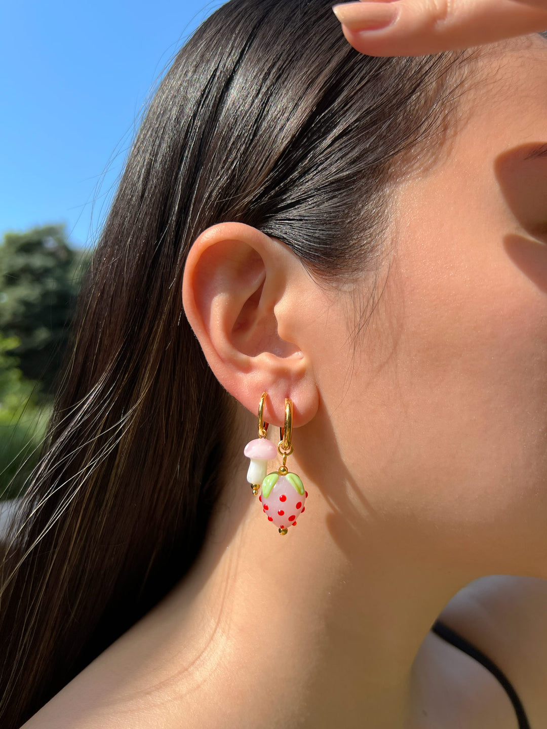 Strawberry Hoops - Pink – Gabi The Label