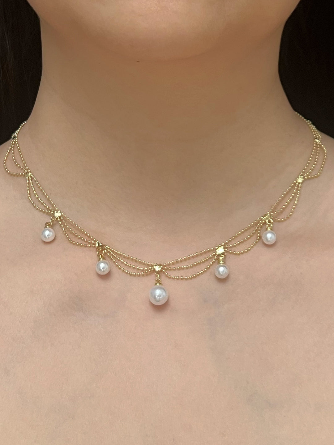 Princess Pearl Curtain Necklace – Gabi The Label
