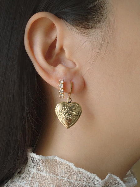 EMMA Locket Huggies *18K Gold-plated – Gabi The Label