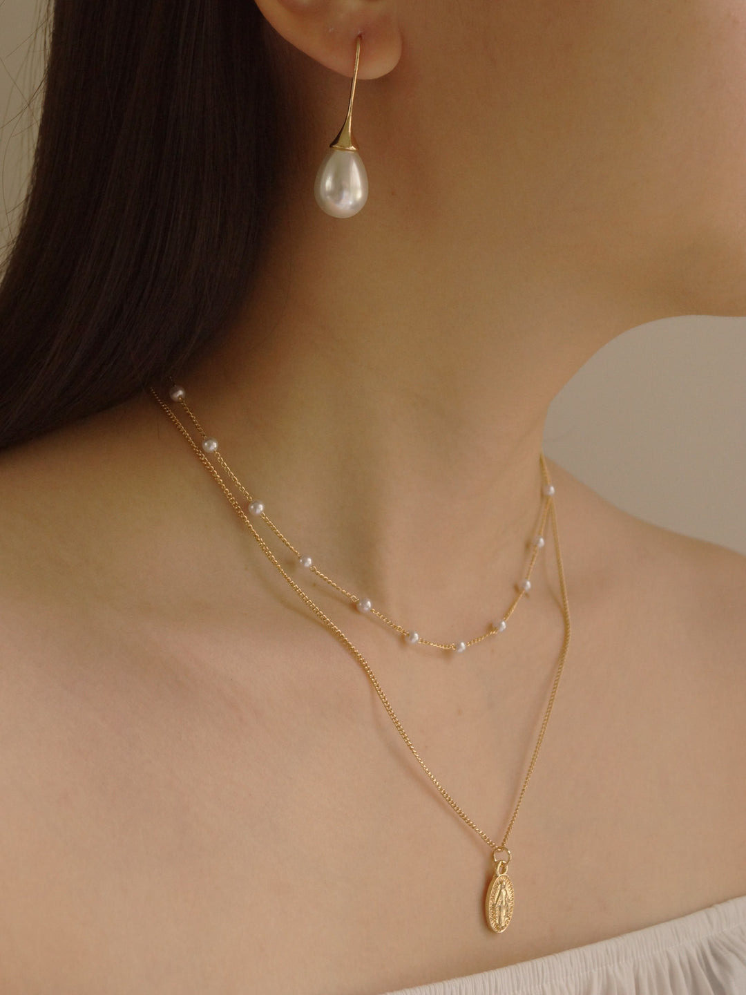 EDRIE Pearl Necklace – Gabi The Label