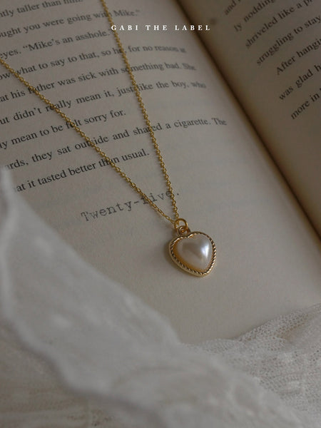 LILITH Heart Pearl Necklace *18K Gold-plated – Gabi The Label