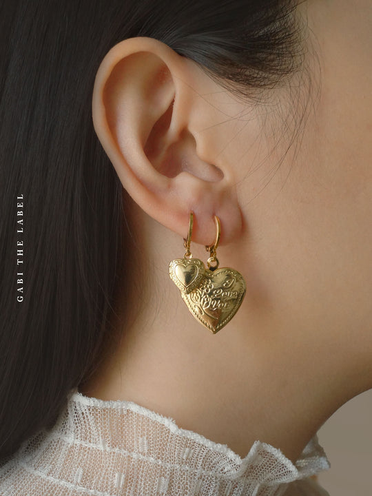 EMMA Locket Huggies *18K Gold-plated – Gabi The Label