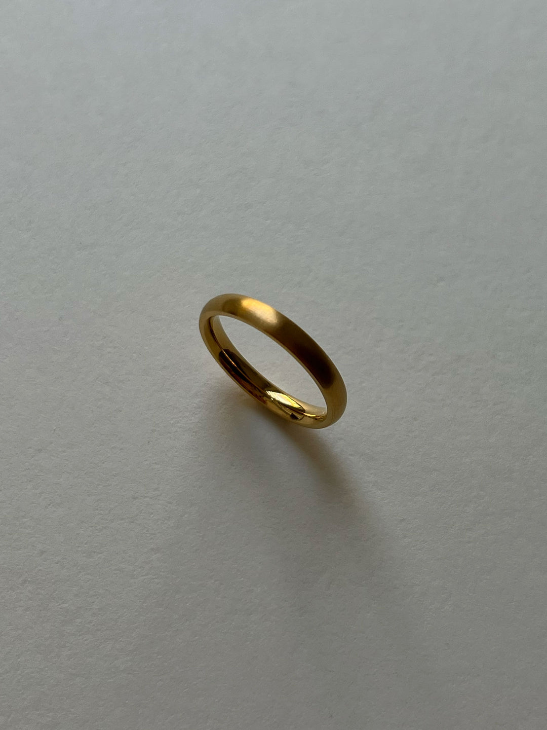 Matte Essential Gold Ring - 3mm – Gabi The Label