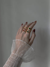 Emerald Rectangular Gemstone Ring – Gabi The Label