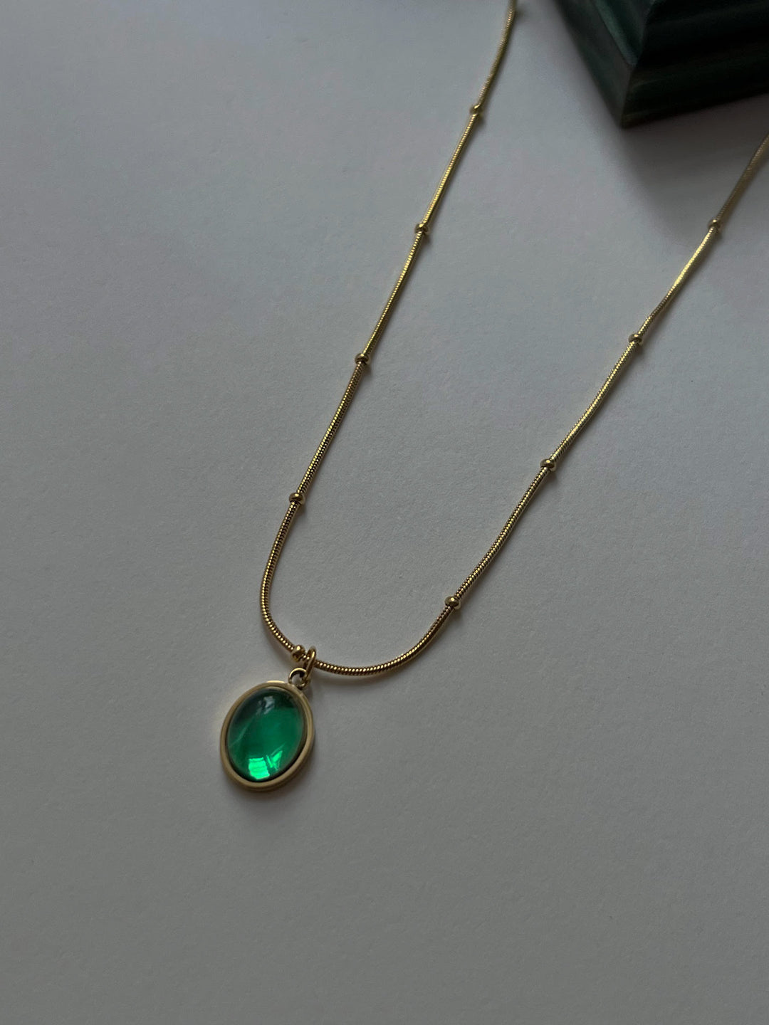 Thais Necklace - Green – Gabi The Label