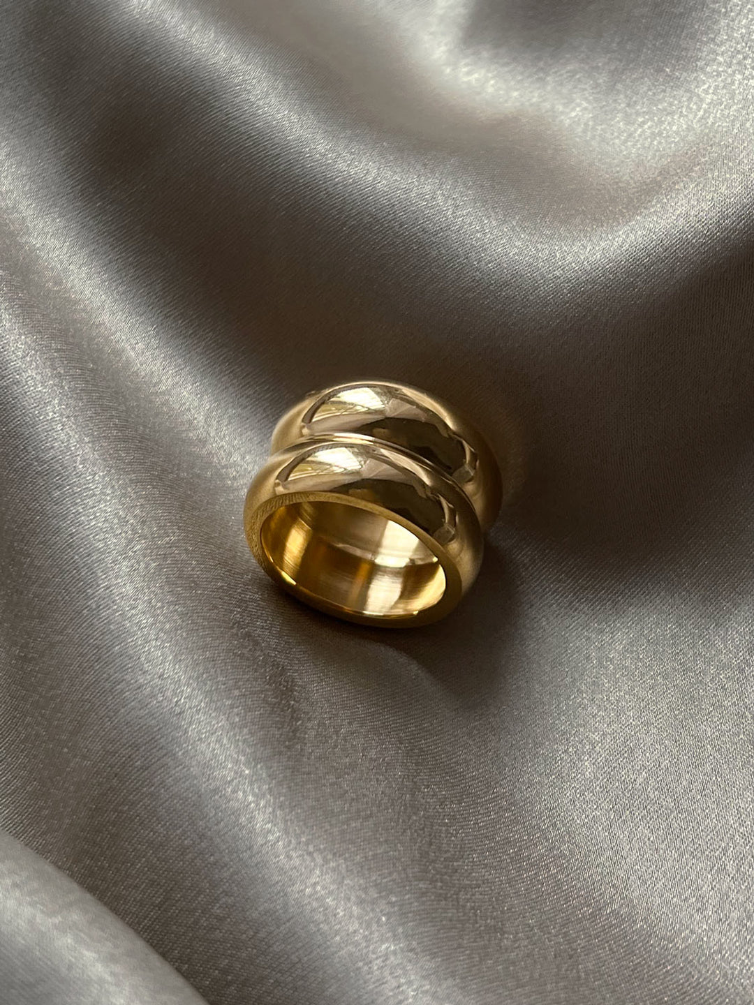 Double Chunky Gold Ring – Gabi The Label