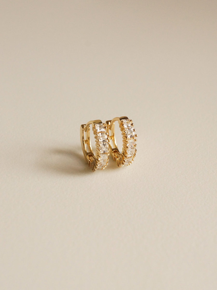 POPPY Huggies - Ruby Red *Gold-plated – Gabi The Label